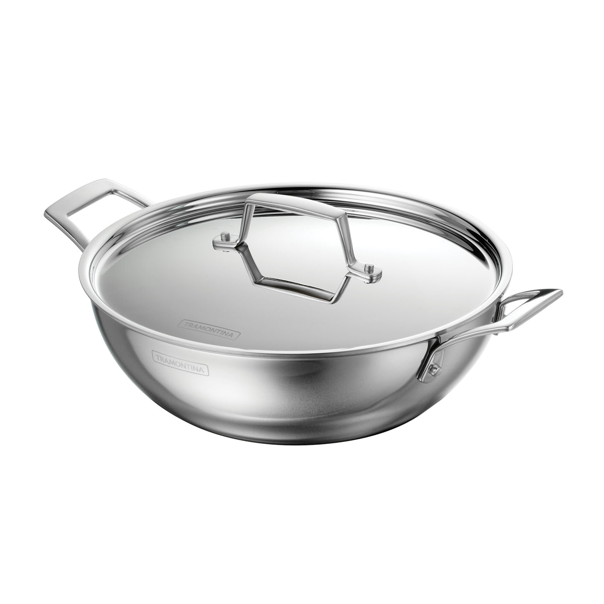Utsava Tri-Ply Clad Stainless Steel Covered Kadai – Tramontina B2B USA